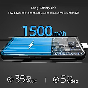 MP3 Player with Bluetooth and WiFi, 4" Full Touch Screen MP4 MP3 Player with Spotify, Android Streaming Music Player with Pandora, Portable HiFi Sound Walkman Digital Audio Player with Speaker (Black)