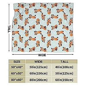 Cute Red Panda Bamboo Throw Blanket Soft Lightweight Warm Flannel Comfort Gift Throws Bedding for Home Bed Sofa Couch Travel