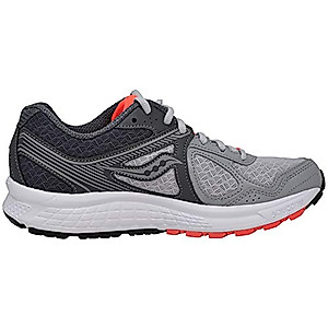 Saucony Women's Cohesion 10 Grey/Peach Running Shoe 9 M US