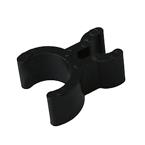 Lovermusic Black 2.3x1.8cm ABS French Horn Pencil Clip Trumpet Pen Clip Holder Musical Instruments Pack of 5