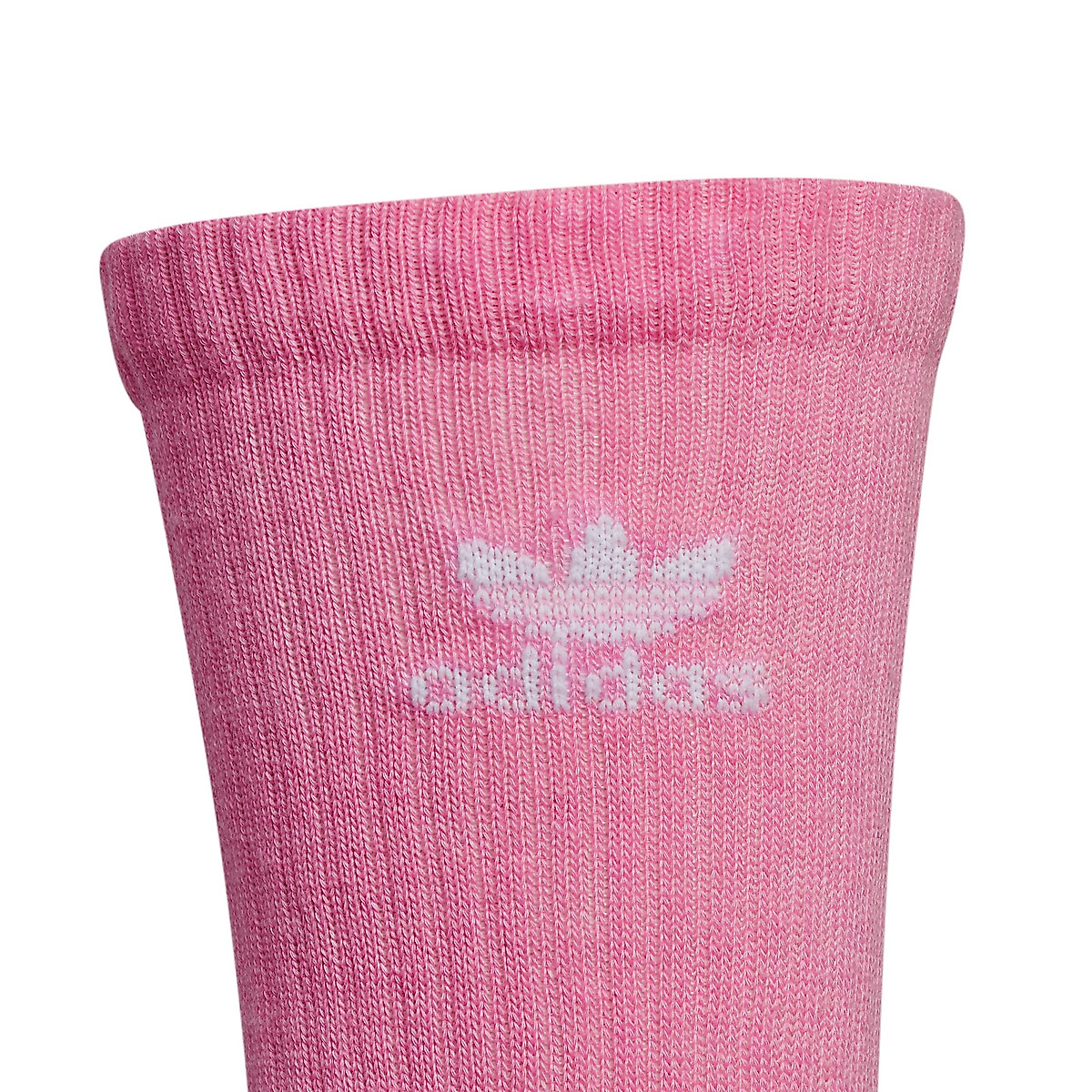 adidas Originals Trefoil Cushioned Crew Socks (3-Pair), Bliss Pink/Magic Beige/Glory Mint Green, Large