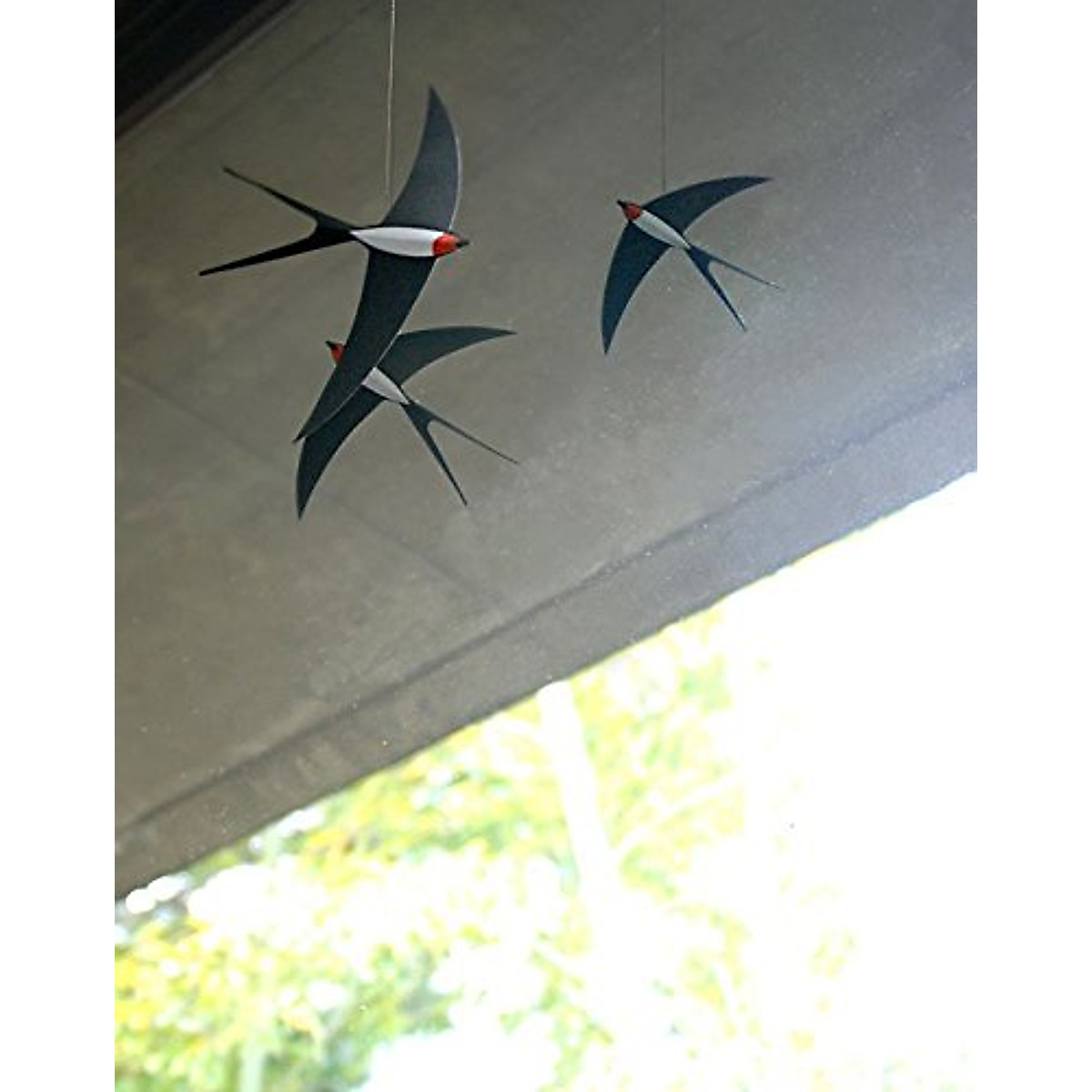 3 Swallow Hanging Mobile - 20 Inches - High Quality - Handmade in Denmark by Flensted