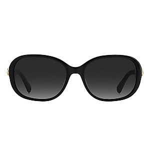 Kate Spade New York Izabella/G/S Womens Sunglasses Black Gold/Grey Shaded One Size