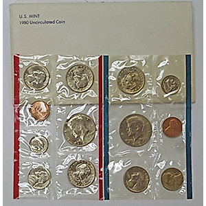 1980 P & D Mint Set Uncirculated Coin Set OGP