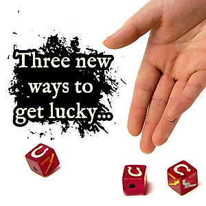 Last Chip Standing: Devil's Luck | Fast, Light & Fun Pocket Classic Family Dice Game | Includes 19mm Custom Dice, 24 Yellow Mini Chips, and Magnetic Carry Case | Travel-friendly Tabletop Board Game