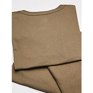 Soffe Men's 3 Pack - USA Poly/Cotton Military Tee, Tan, Large