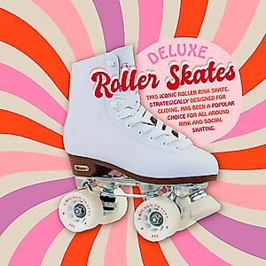 Chicago Skates Deluxe Leather Lined Rink Skate Ladies and Girls 5