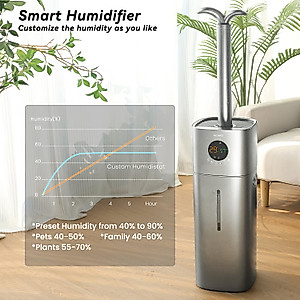Humidifiers for Large Room, 4.2Gal/16L Whole House Humidifiers 2000 sq.ft. AILINKE Large Cool Mist Humidifier with Extension Tube for Home, Office