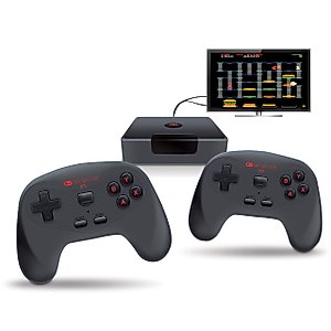 Bionik DRMDGUNL3213 Game Station Wireless Plug & Play Game Console with 2 Controllers, Black