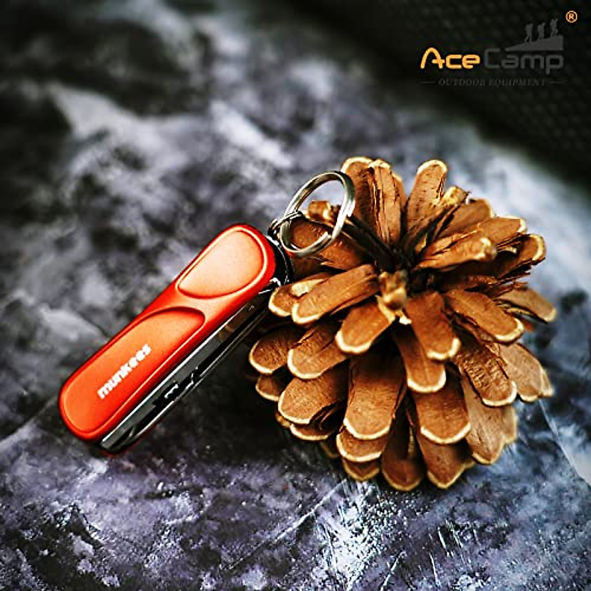 munkees 6-in-1 multifunctional nail clippers, scissors, knives, portable stainless steel nail tools, outdoor and travel equipment