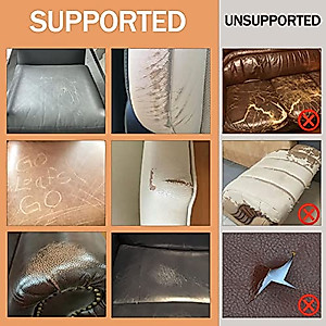 SEISSO Leather Repair Kits for Couches, Restoring Touch up Leather and Vinyl Furniture Car Seat Jacket, Leather Repair Color Gel Covers Scratches, Scrapes, Scuffs, Scuffed & Faded Leather, 12 Color