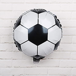 Soccer Party Balloons Set, 7pcs Championship Trophy Balloon and Soccer Foil Balloons for Birthday Baby Shower Wedding Anniversary Soccer Themed Party Decoration