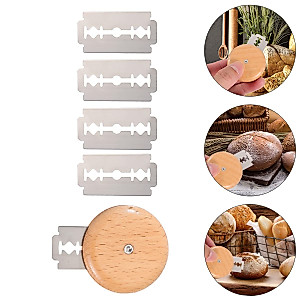 BESTonZON 1set Handcraft Bakers Assorted Stainless Supplies Blades Kitchen Bread Trimming Homemade Tool Making Shop of Pastry Slicer Lame Steel Home Slasher Cutter Cutting