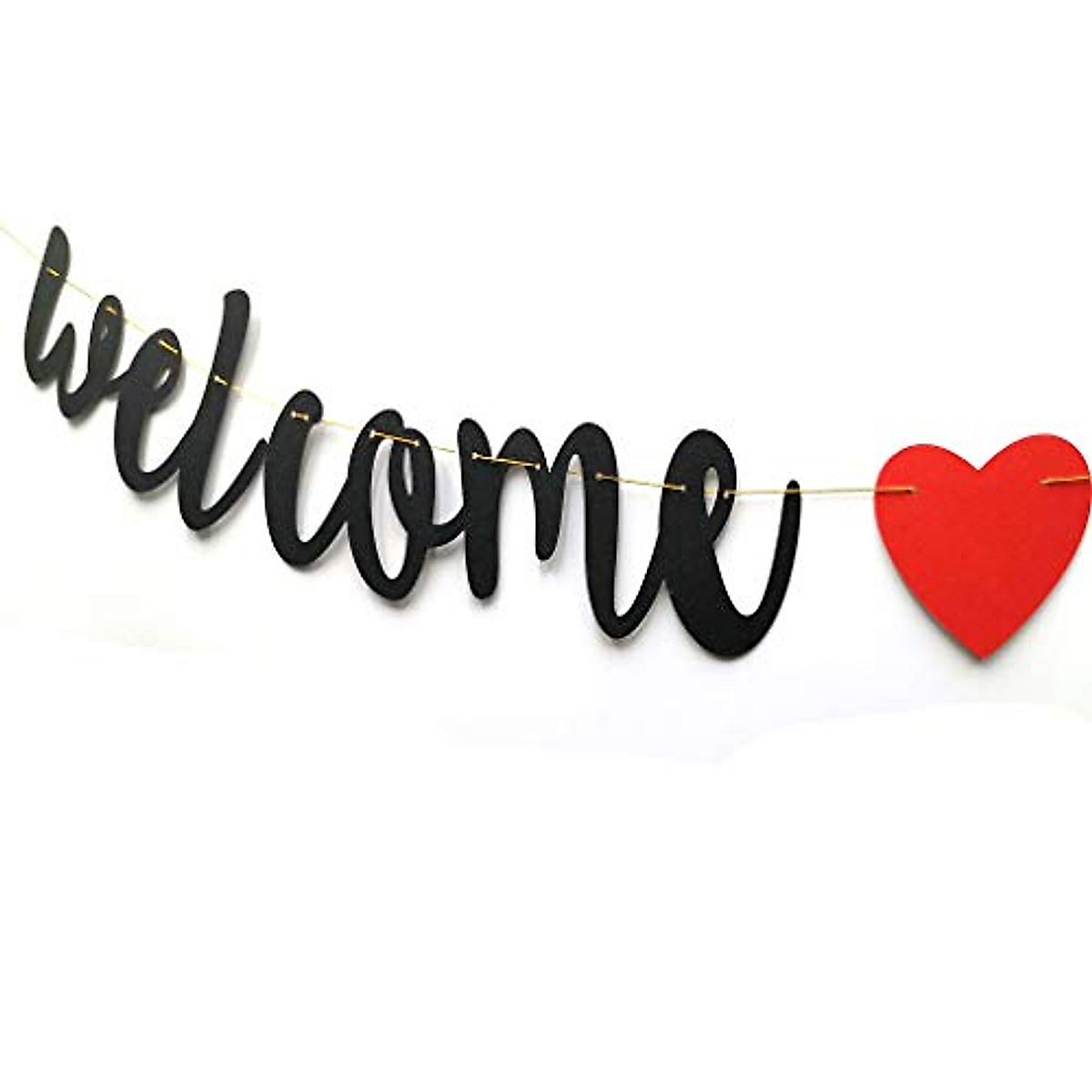 Welcome Back Banner Black Glitter Welcome Back Party Sign Returning Home Teenager Homecoming Home Coming Returning Home Hospital (Black)