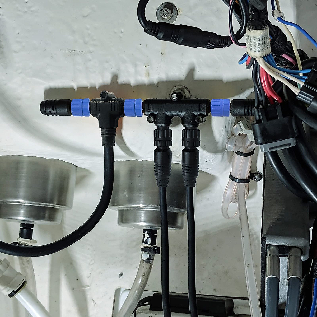 NMEA 2000 Starter Kit to Process NEMA 2K Network for Lowrance Simrad Garmin,Marine Grade NMEA 2000 Backbone Cables Drop Cables Tees Terminators