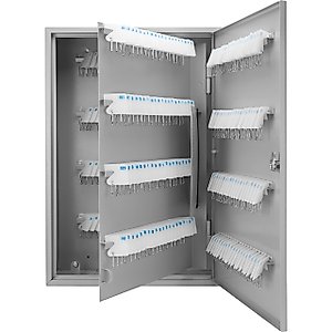 Barska Key Lock Key Cabinet Lock Box with Numbered Hooks and Tags - 240 POSITION - WHITE TAGS