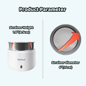 JoyMech Compact Yogurt Maker with Strainer, Greek Yogurt Maker Machine with Constant Temperature Control, Stainless Steel Container, 1 Quart Container, Ideal for Homemade Yogurt, Natto and Kefir