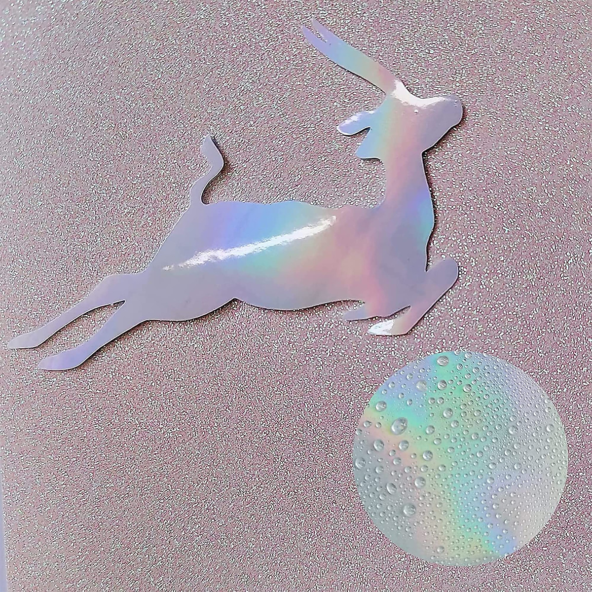 36 Sheets Holographic Sticker Paper Holographic Clear Vinyl Self Adhesive Waterproof Transparent Laminating Sheets Rainbow Overlay with A4 (11.7 x 8.3 Inch) 6 Styles Mixed