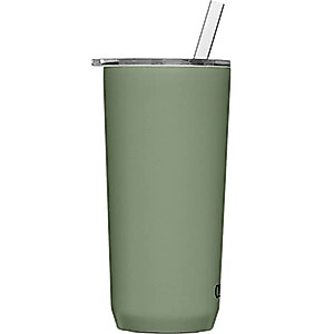 CamelBak Horizon 20 oz Straw Tumbler, Insulated Stainless Steel, Moss