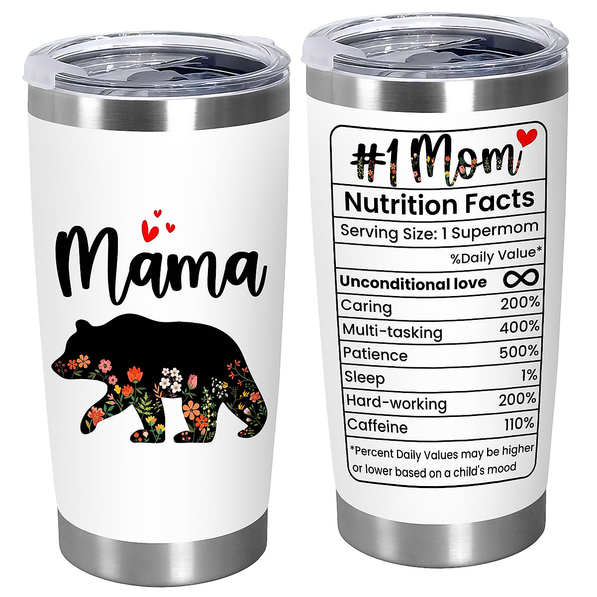 OASSIE Mothers Day Gifts for Mom from Daughter Son - 20 oz Stainless Steel Insulated Coffee Tumbler With Lid - Mother's Day Birthday Gifts for Women Mama Mother-In-Law, Presents for Mom Stepmom