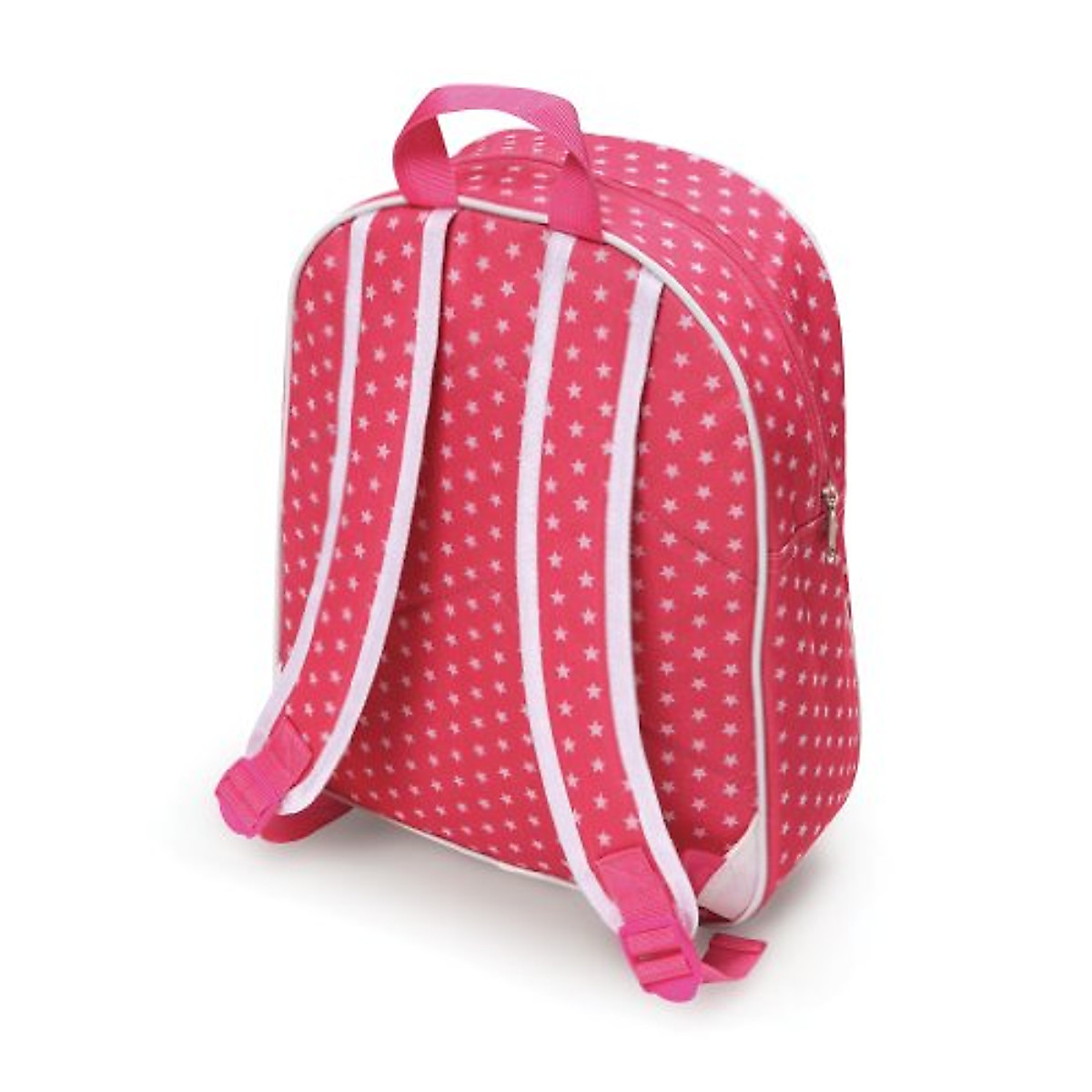 Badger Basket Toy Doll Travel Backpack Storage Bag for 18 inch Dolls - Pink/Star