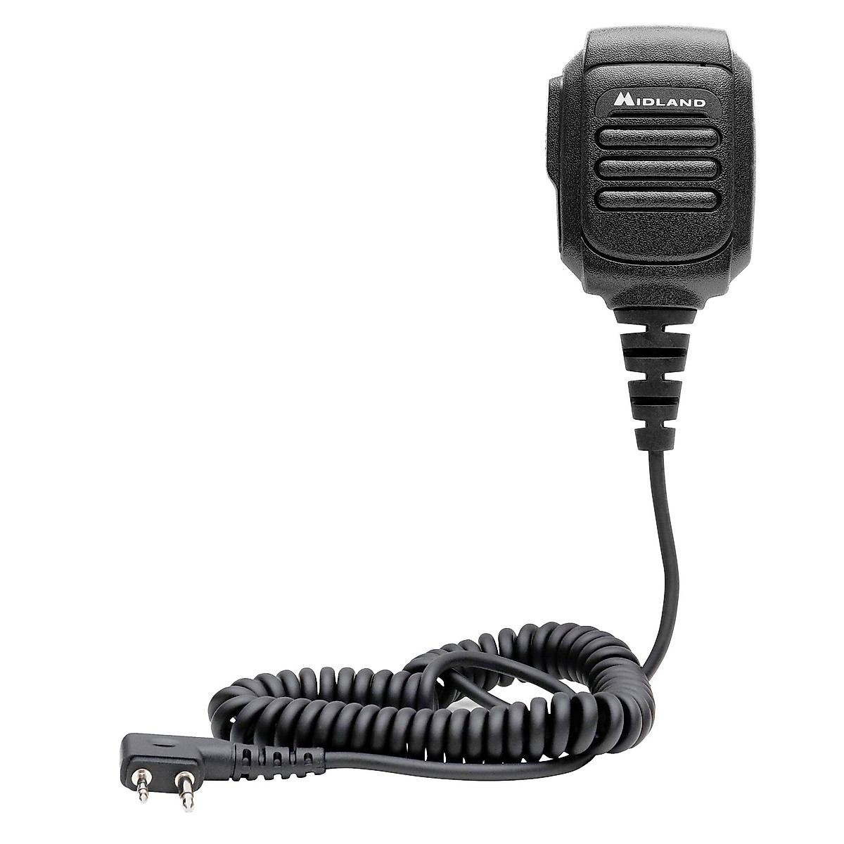 Midland AVPH10 Handheld/Wearable Speaker Microphone with Push-to-Talk for GMRS Radios, Black