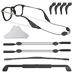 Qujior Glasses Strap, 6pcs Eyeglasses Holder