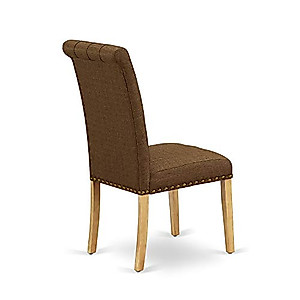 East West Furniture DLBR5-OAK-18 Dinette Set, 5-Piece