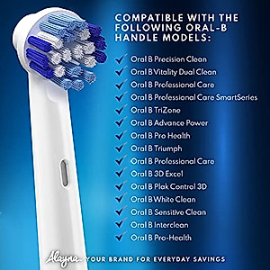 Replacement Toothbrush Heads Compatible with Oral-B Braun- 12 Pack – Best Oralb Compatible Electric Toothbrush- Fits Oral-B Floss, Cross, Precision, 3D, 1000, Kids, Sonic, Clean, Action &More