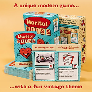 Marital Bliss Couples Gift – Better Marriages Through Subterfuge – Surprisingly Strategic, Sneaky, Healthy, and Romantic Card Game Adventure Ideas for Newlyweds, Husband, Wife, and Date Night