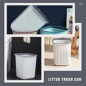 Zerodeko Bathroom Trash 3Pcs Small Trash Can Plastic Waste Basket Garbage Container Bin Recycling Bin Rubbish Bucket Food Scrap Container Compost Bin Pail for Bedroom Bathroom Kitchen Office Trashcan