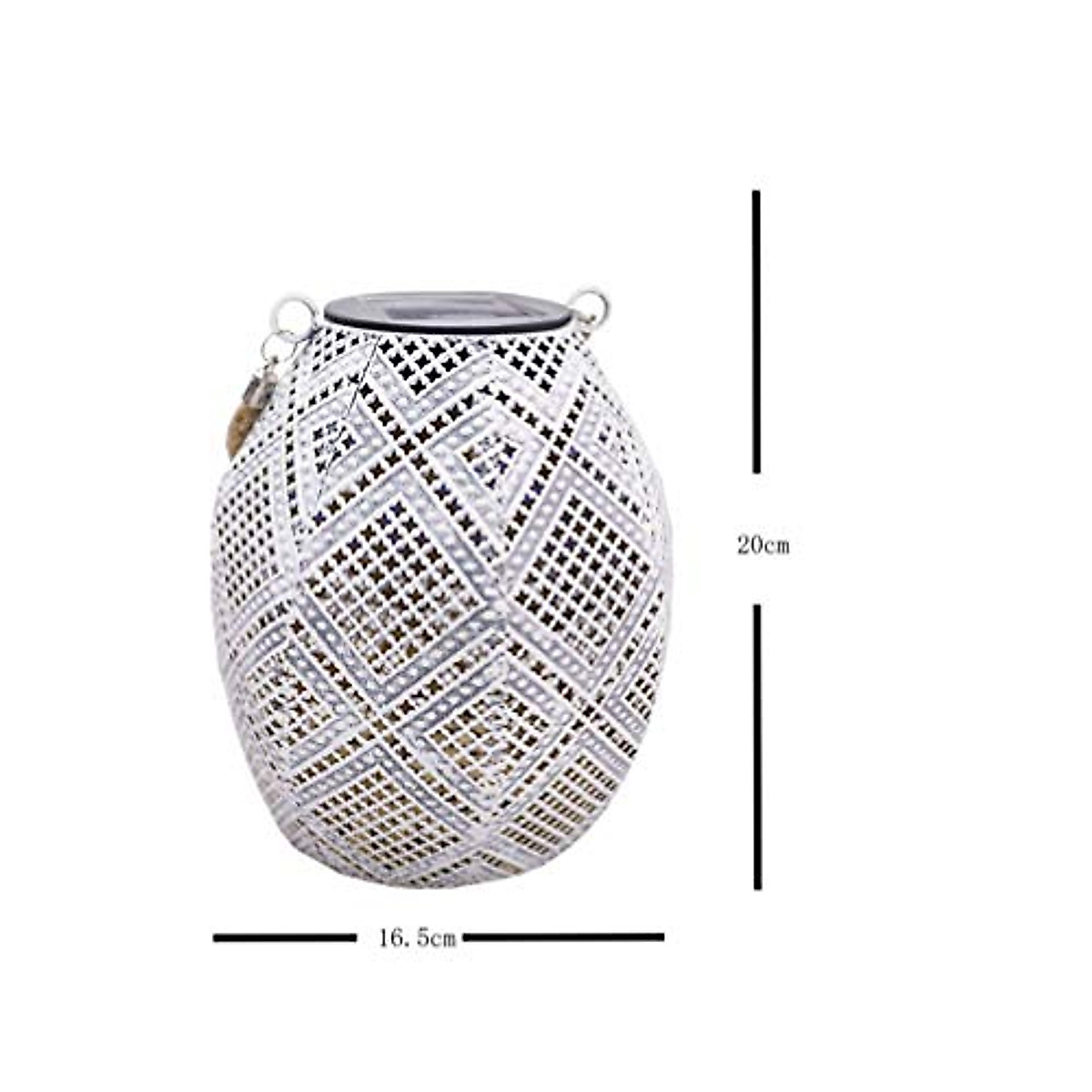 Outdoor Lantern Solar Lamp Solar Powered Patio Lights Courtyard Light Decorative Hanging Light Garden Landscape Light Lamp for Home House Outdoor Pendant Light