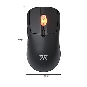 Fnatic Bolt Black Wireless Gaming Mouse - Pixart 3370 Sensor, 69g, WiFi & Bluetooth Battery Life 110-210h, USB-C Charging, Kailh GM 8.0 Switches, 4 Profiles & DPI Stages, Virgin PTFE Skates (Windows)