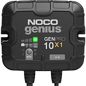 NOCO Genius GENPRO10X1, 1-Bank, 10A (10A/Bank) Smart Marine Battery Charger, 12V Waterproof Onboard Boat Charger, Battery Maintainer and Desulfator for AGM, Lithium (LiFePO4) and Deep-Cycle Batteries