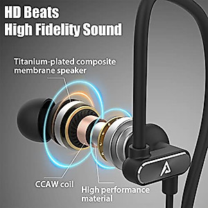 ADPROTECH Lightning Headphones iPhone Earbuds with Ear-Hook Sports Earphones for iPhone 14 13 12 11 Pro Max iPhone X XS Max XR MFi Certified with Mic Black