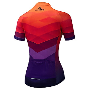 Aogda Cycling Jerseys Women Bike Tops Bicycle Shirts Ladies Biking Clothing（Medium）