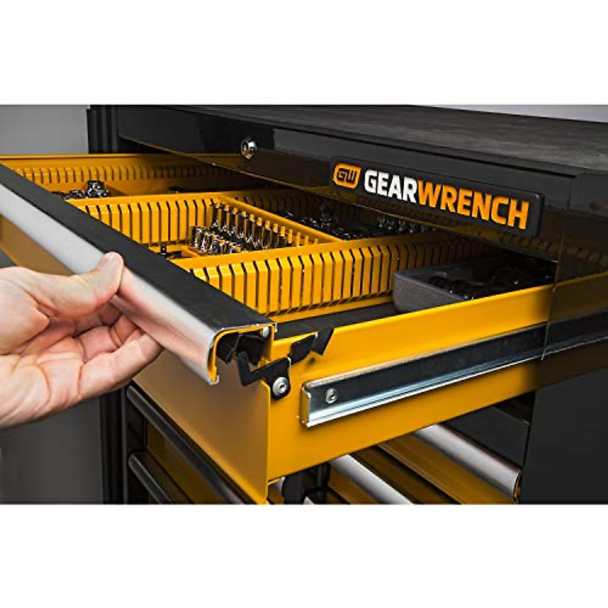 GEARWRENCH 42" 11 Drawer Mobile Work Station, Black & Orange - 83169