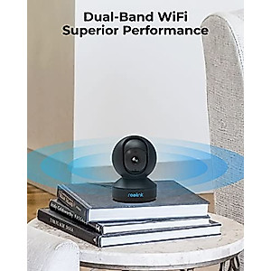 REOLINK E1 Pro 4MP Indoor WiFi Camera Bundle with 32GB Micro SD Card, 2.4/5 GHz Wi-Fi, Two Way Talk, Motion Tracking, Motion Detection for Baby and Pet Monitor