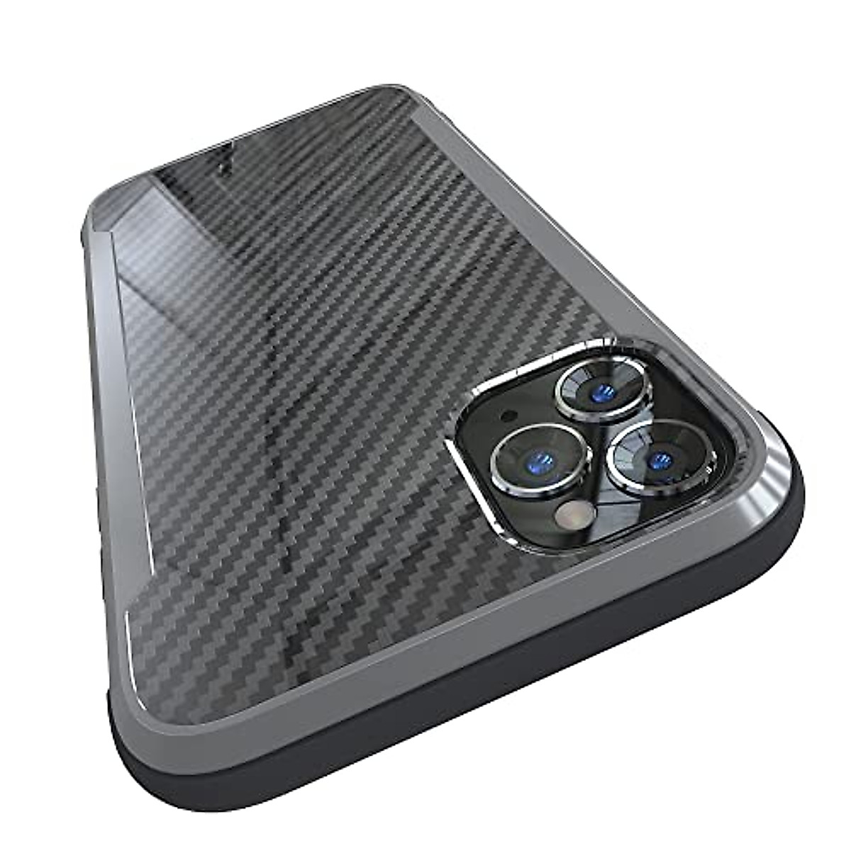 Nicexx Designed for iPhone 11 Pro Case with Carbon Fiber Pattern, 12ft. Drop Tested, Wireless Charging Compatible - Black