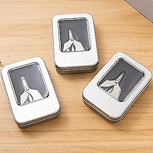 Stainless Steel Nose Hair Trimmer for Men, Professional Portable Manual Nose & Ear Hair Trimmer Allergy-Free, Manual, Battery-Free, Waterproof, Painless (Box and Brush)