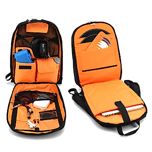 Jetpack Slim Backpack for DVS, Mobile, or Club DJ Gig Set, Bag Carry Laptop, Stand, Tablet, Headphone, Vinyl Records, USB Mobile Devices, Needle Case, Cables, Microphone & More. TSA Compliant (Gray)