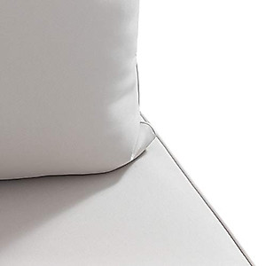 Christopher Knight Home Jerome Outdoor Acacia Wood 5 Seater Sofa Sectional, Teak and Beige