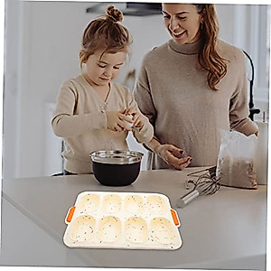 SOLUSTRE 1pc Color Baking Mold Cookie Cake Pan Pudding Kitchen Baking Tray French Bread Pan Silicone Baking Pan Baking Accessories Bread Loaf Pan Silicone Fondant Silicone Loaf Pan Candle
