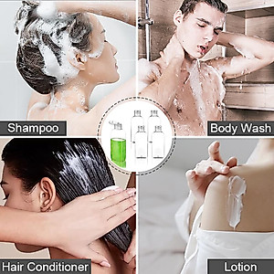 Kitchen GIMS Travel Size Containers Plastic Travel Bottles Leak Proof Squeeze Bottles with Flip Cap TSA Approved 3.4oz/100ml Travel Bottles for Toiletries, Shampoo, Conditioner & Lotion (5 Pack)