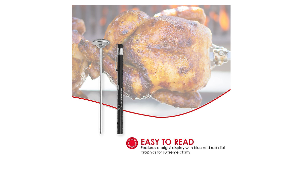 Home Basics Stainless Steel Cooking Thermometer