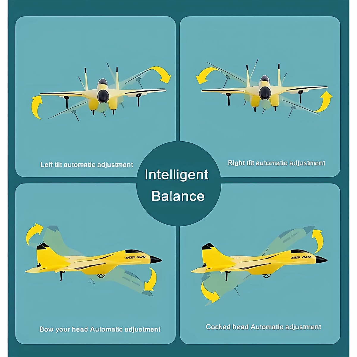 2023 New Remote Control Wireless Airplane Toy With Lights, USB Rechargeable SU-35 RC Remote Control Plane Glider, Outdoor Drop-Resistant Foam RC Air Planes Fighter Jet For Adults Aircraft Enthusiasts