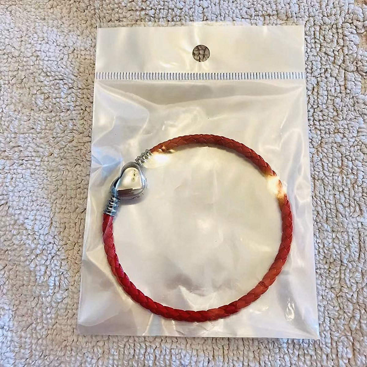 JMQJewelry Graduation 2024 Mama Bear Sister Mom Daughter Red Heart July Leather Bracelets 3.0mm Wristband Women Bead Charm Chain Bracelets 16cm 6.29in Daughter