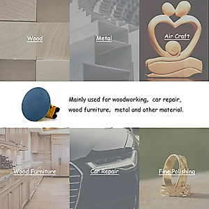 SHININGEYES 1Pcs 6in Vinyl Faced PSA Backing Pad, 6" PSA Backing Plate 5/16" 24 Thread for Air Orbital Sander and Pneumatic Polisher