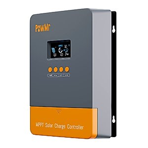 PowMr 60AMP MPPT Charg Controller, Fit for 12V 24V 36V 48V Lead-Acid Lithium Battery, MAX 160V 2880W Input Solar Charge Controller