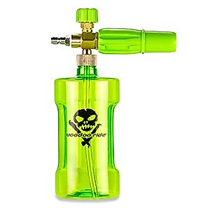 Pilot/Bully Voodoo Ride VR77FC Power Pressure Washer Foam Cannon Gun with Adjustable Sprayer and Soap Intake Valve for High Pressure Washing | 32oz Fluid Bottle, 1/4" Quick Connect, Soap Control Knob